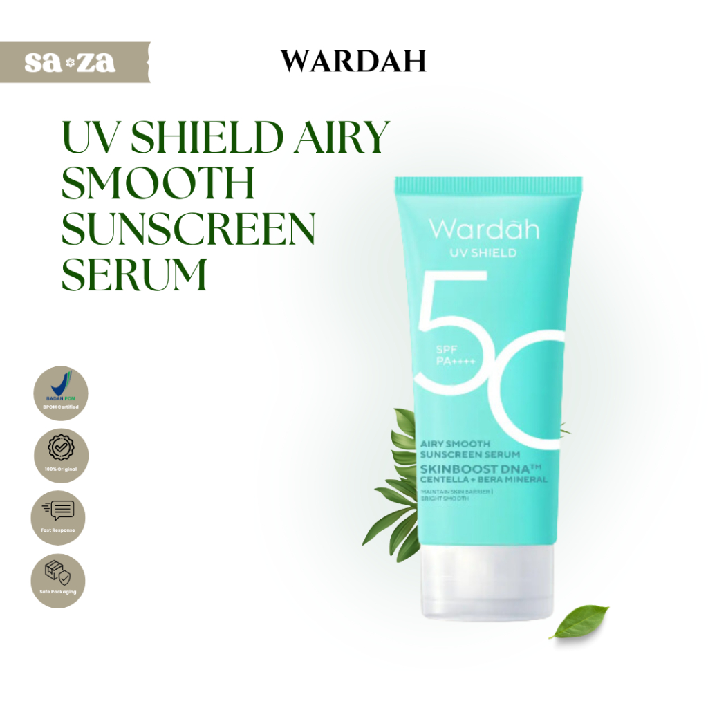 Jual Wardah UV Shield Airy Smooth Sunscreen Serum SPF 50 PA++++ 25ml ...