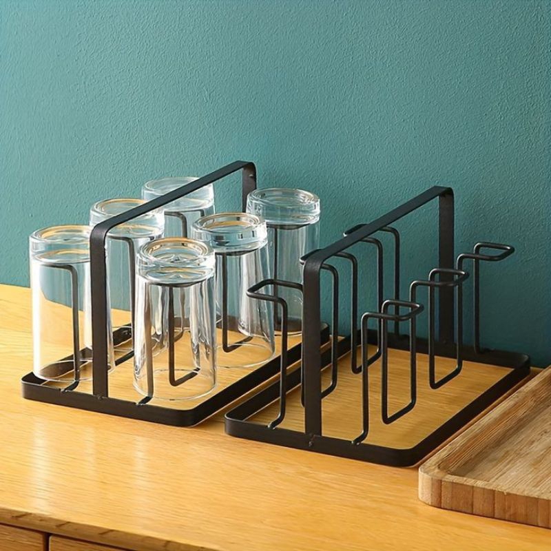 Jual Rak Gelas Tentengan Tempat Gelas Minimalis besi tahan karat ...
