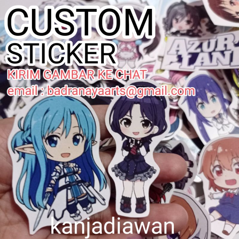 Jual CUSTOM STIKER WAIFU ANIME STICKERS CHIBI VERSION | Shopee Indonesia
