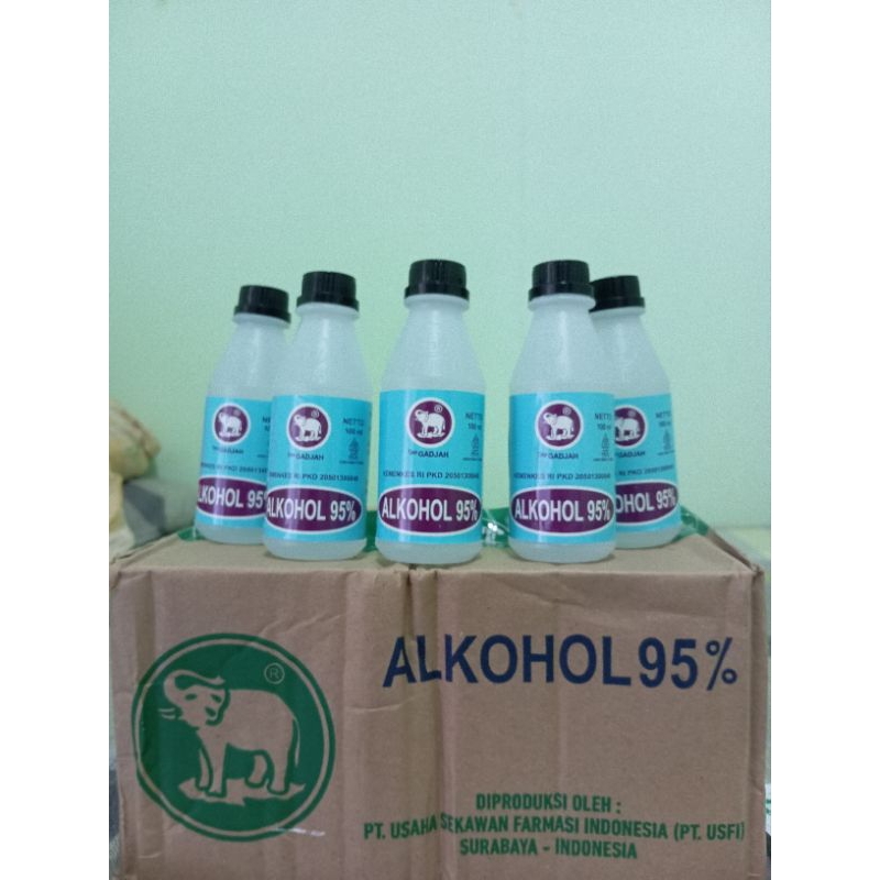 Jual 1 BOX Alkohol 95% Cap Gajah (Isi 24 Botol) | Shopee Indonesia