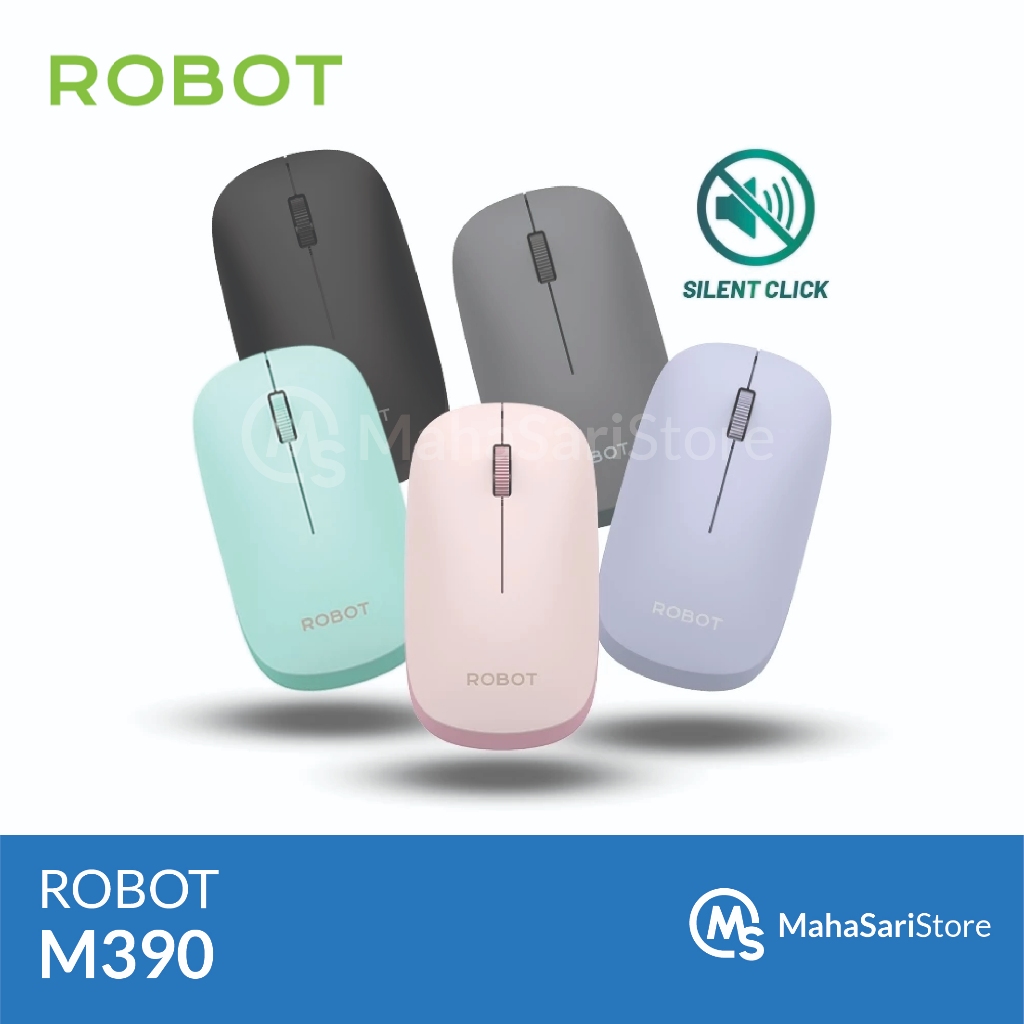 Jual ROBOT M390 Bluetooth + Wireless Mouse 2.4g Dual Mode Silent Key ...