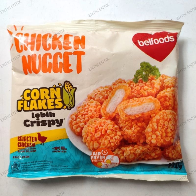 Jual Belfoods Chicken Nugget Corn Flakes 120gr | Shopee Indonesia