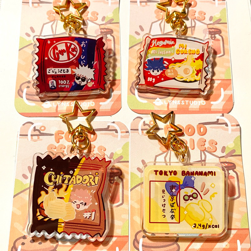 Jual LYNSSTUDIO | JJK Food Star Keychain | Anime Keychain | Jujutsu ...