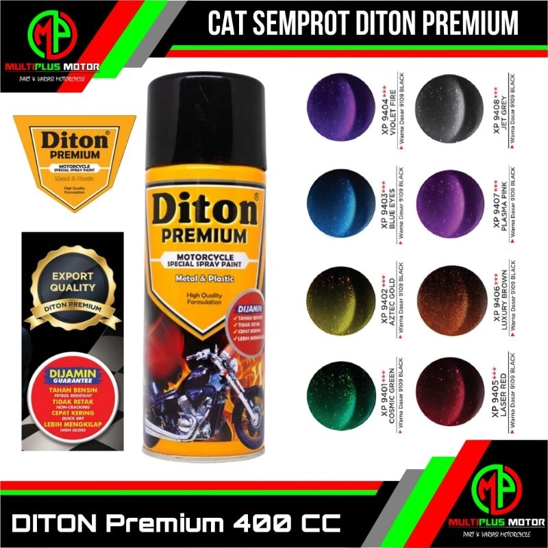 Jual DITON PREMIUM 400ML XIRALLIC EFFECT Colors Cat Pilox Pilok Diton ...