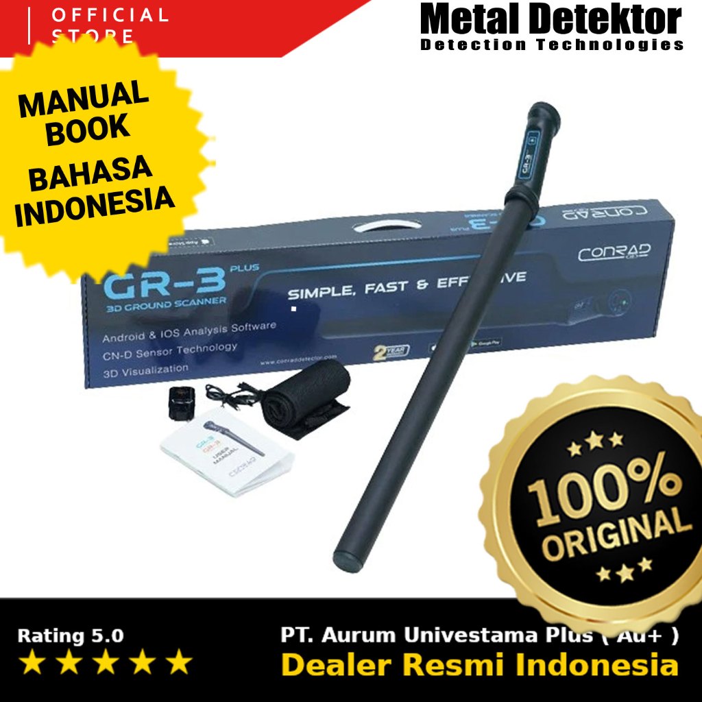 Jual Metal Detektor Groundtech Conrad GR-3 Plus Metal Detector ...