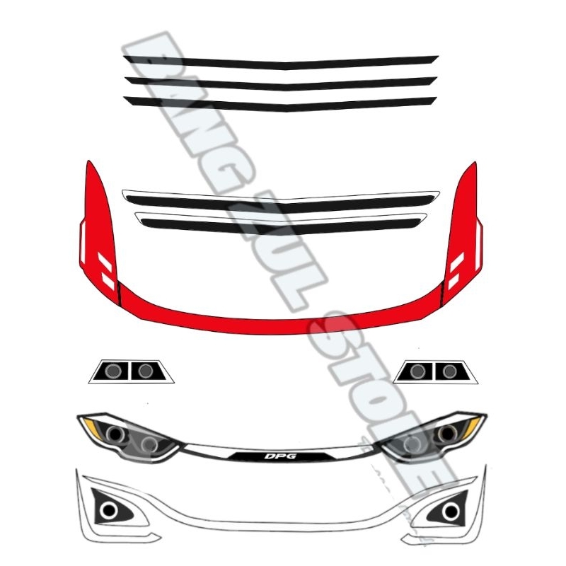 Jual STIKER BUS PLASTIK SKLA 1:35 (JB5,JB3,SR3, Strobo,Mata) | Shopee ...