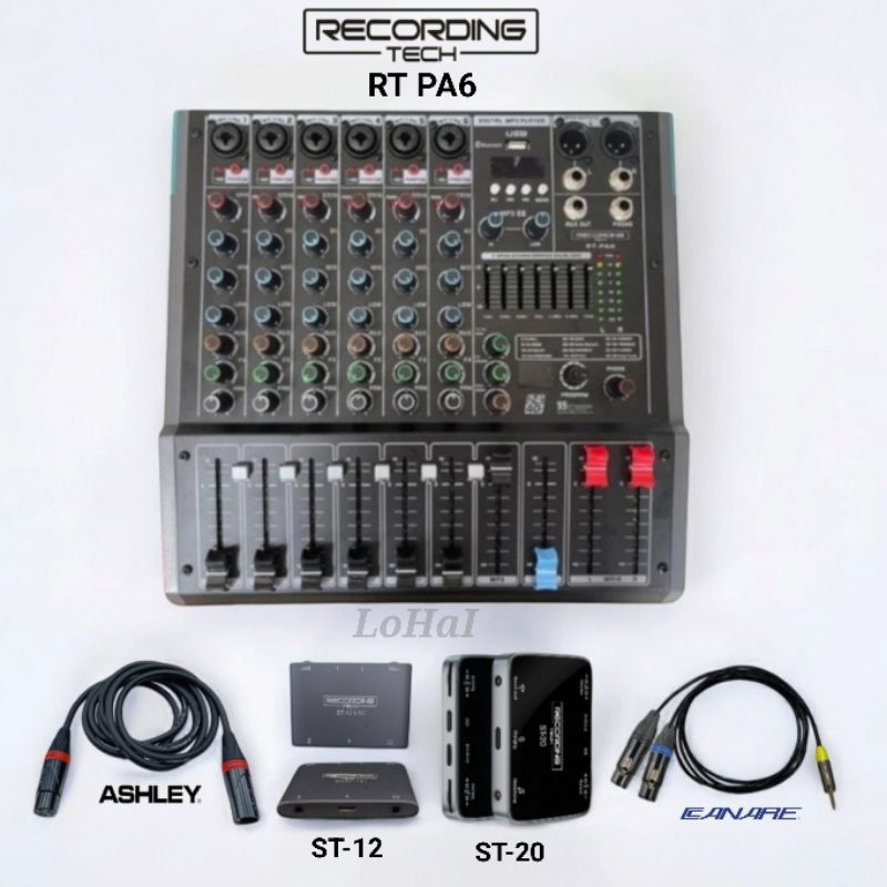 Jual Paket Mixer Recording Tech RT PA6 Live Streaming Dock ST12 LSC ...