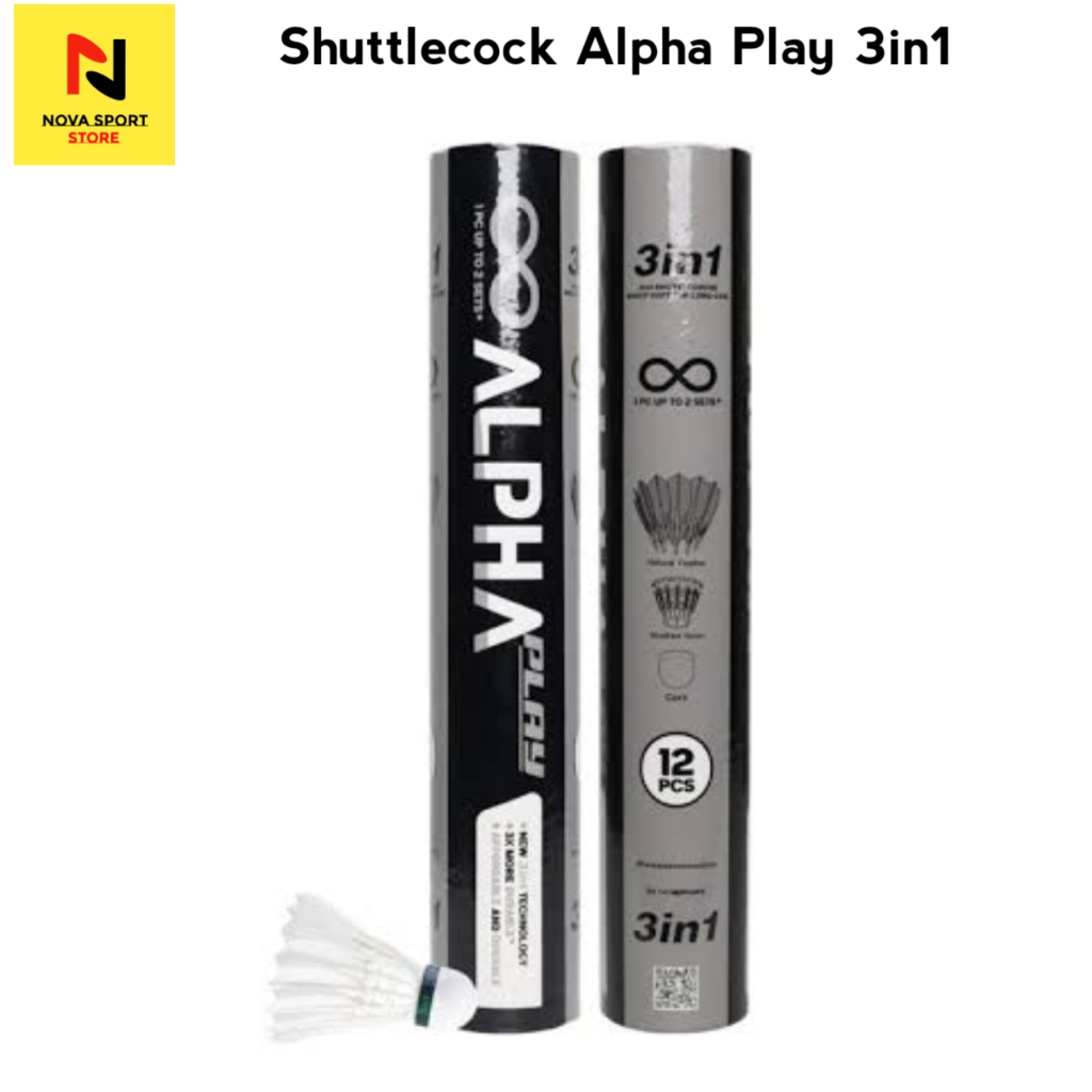 Jual Alpha Shuttlecock Badminton 3in1 Play | Shopee Indonesia