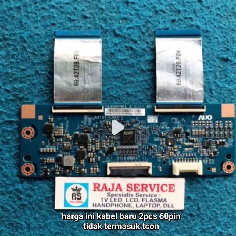 Jual KABEL BARU tv samsung UA43J5100 UA43J5100AK flaxible lvds dari tcon ke panel 60pin | Shopee ...