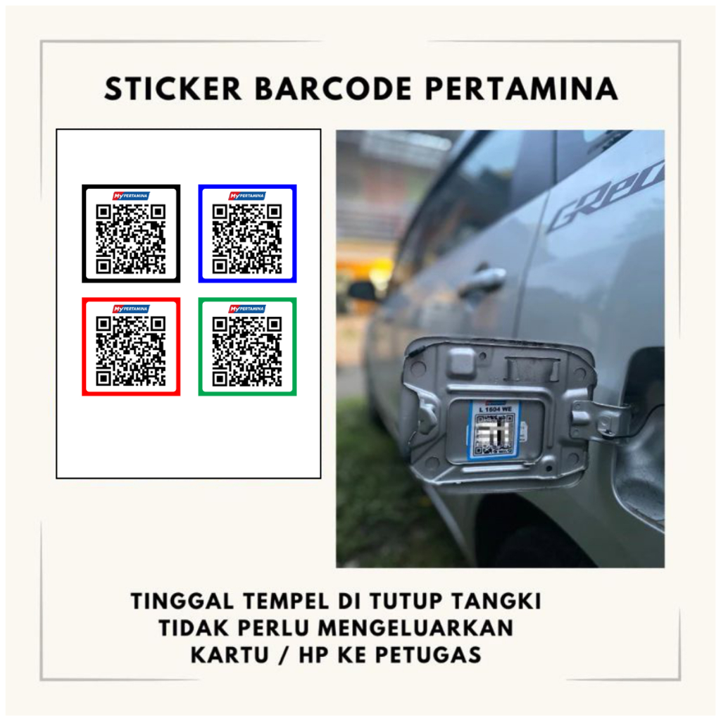 Jual STICKER TUTUP TANGKI BARCODE PERTAMINA / SUBSIDI TEPAT | Shopee ...