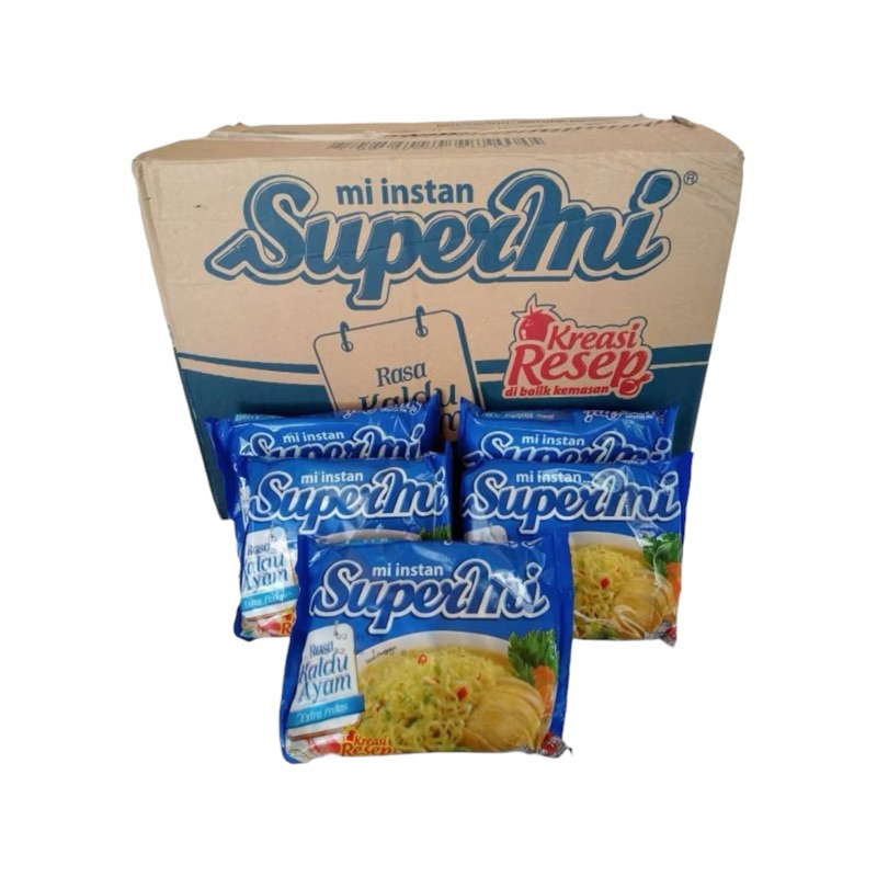 Jual SUPERMI Mi Instan Kuah Rasa Kaldu Ayam 75gr 1 Dus Isi 40 | Shopee ...