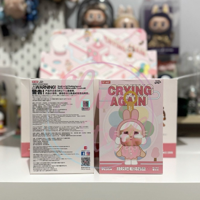 Jual POP MART CRY BABY CRYING AGAIN VINYL FACE PLUSH PENDANT BLIND BOX ...
