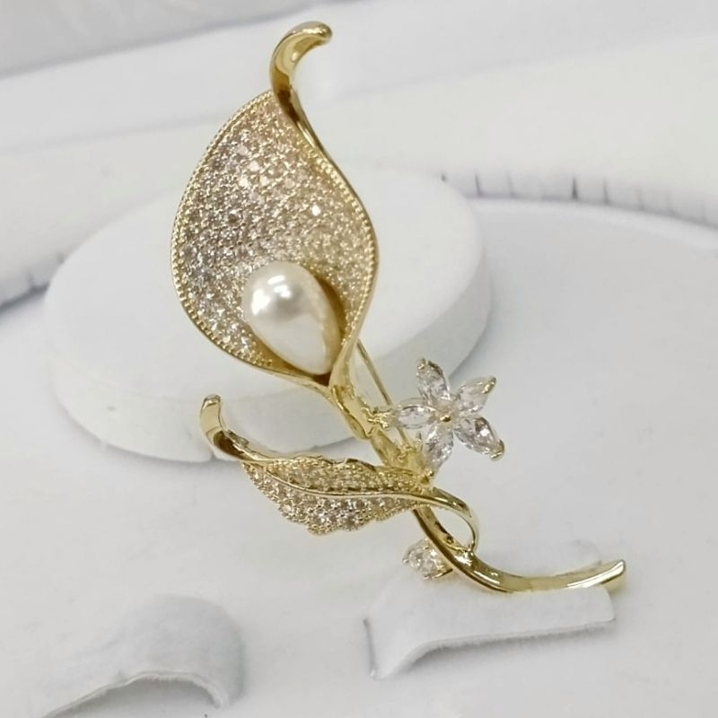 Jual Bros Rhodium lapis emas 18k Mutiara Air Tawar Asli Lombok ...