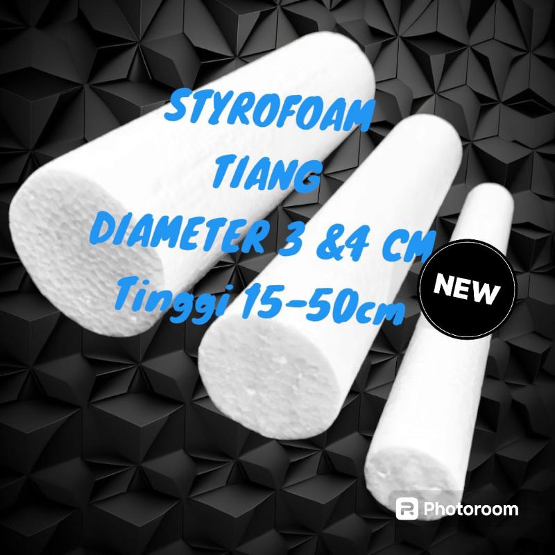 Jual Styrofoam bulat tiang diameter 3&4 cm tinggi 15-50cm | Shopee ...