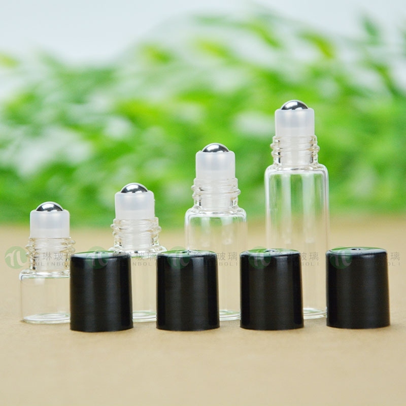 Jual TU 5ml Botol Roll On Kaca Clear Bola Roller Besi Stainless ...