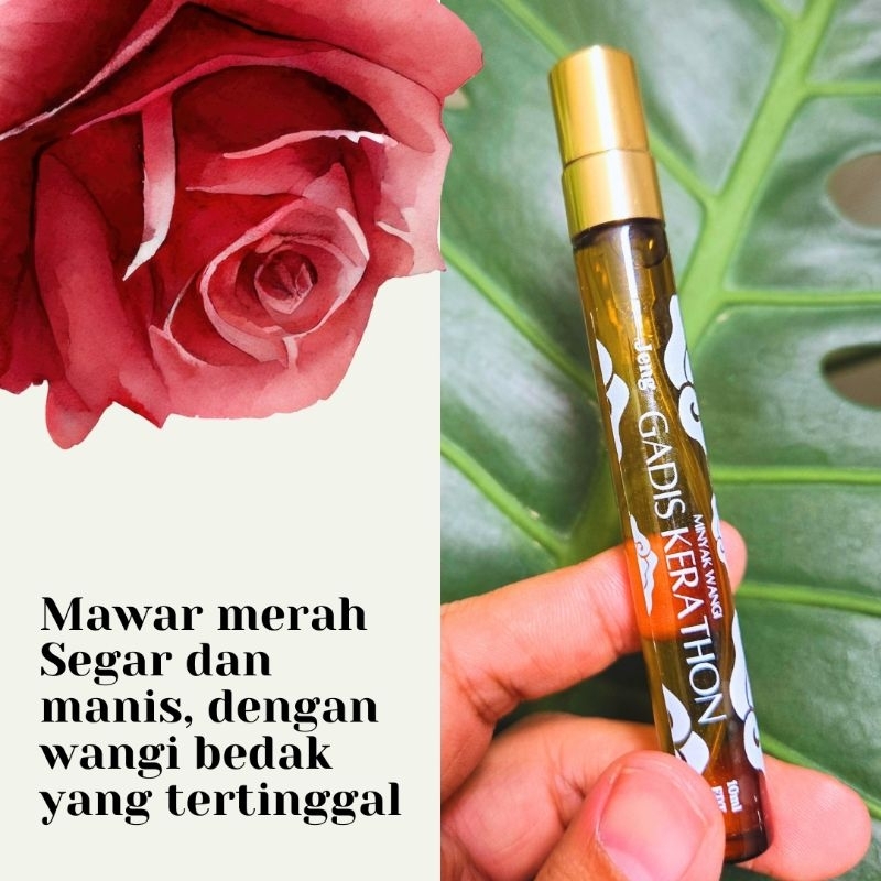 Jual Minyak wangi mawar vanila wanita Gadis Kerathon edisi JENG 10ML ...