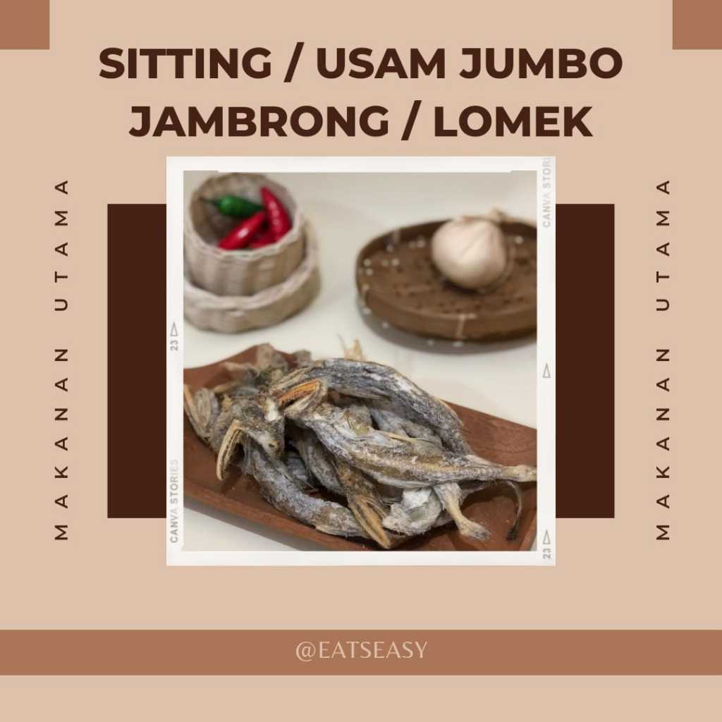 Jual ikan asin Jambrong / sitting / usam kasar / lomek ukuran jumbo 1kg ...