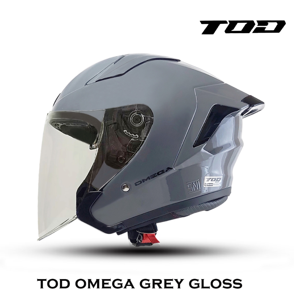 Jual HELM TOD OMEGA PUTIH HELM HALFFACE DEWASA PRIA WANITA KEKINIAN SNI ...