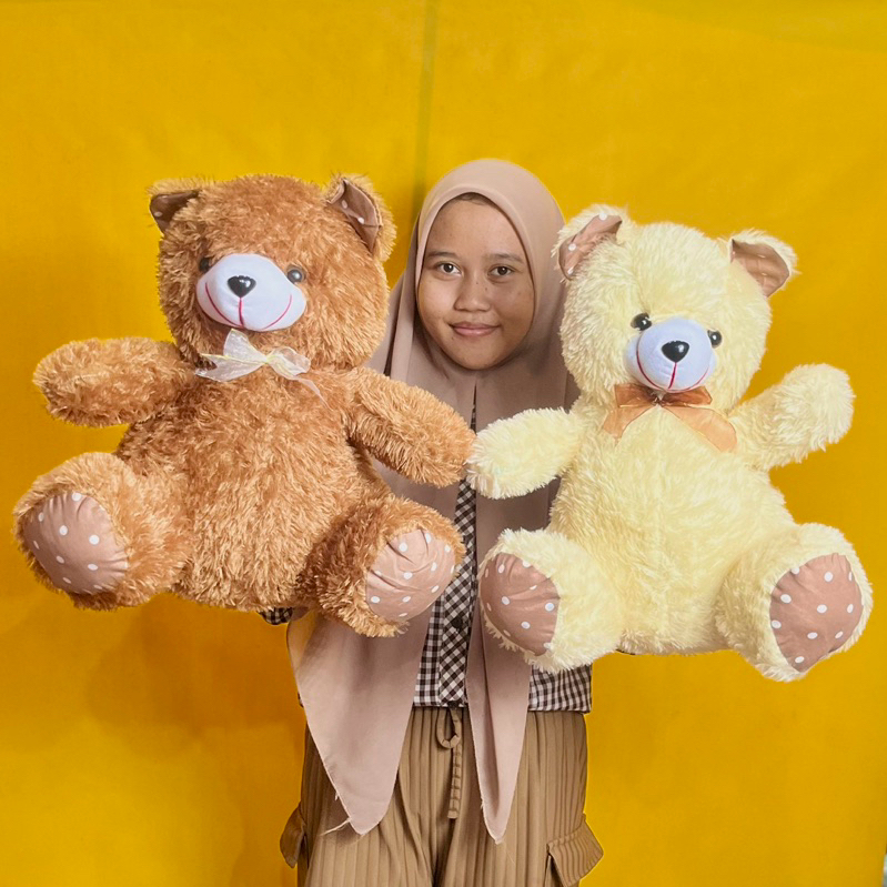 Jual Boneka beruang teddy bear jari rasfur polos lucu boneka karakter ...