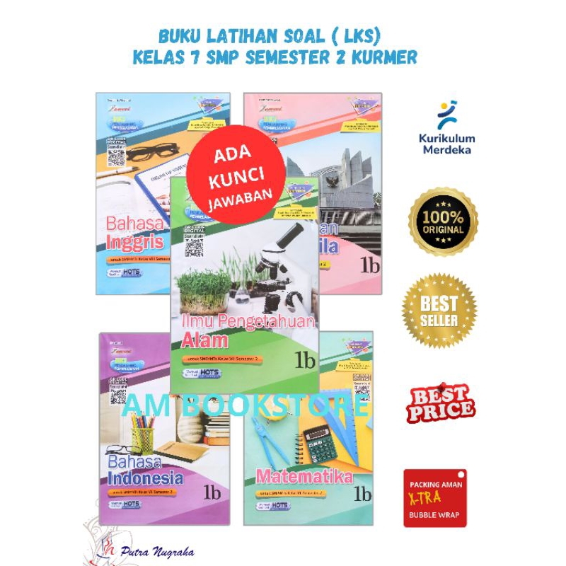Jual BUKU LATIHAN SOAL ( LKS ) ZAMRUD UNTUK KELAS 7 ( SATU ) SMP/MTS SEMESTER 2 KURIKULUM ...