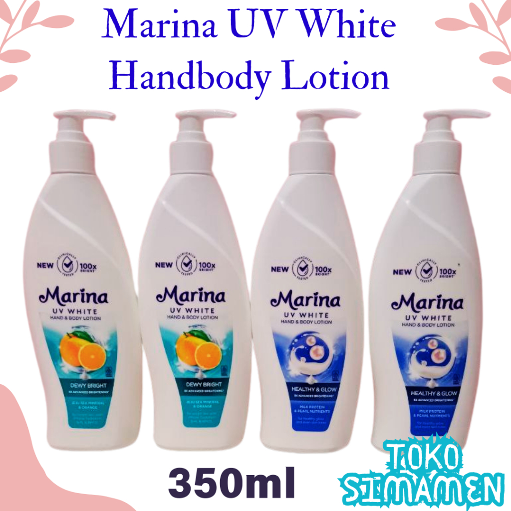 Jual marina body lotion 185ml,350ml,460ml UV white | marina hand body ...