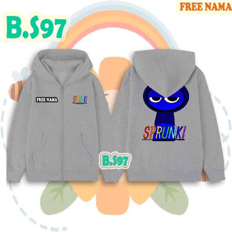 Jual Zipper Hoodie Anak SPRUNKI JEVIN from INCREDIBOX SPRUNKI, Sablon ...