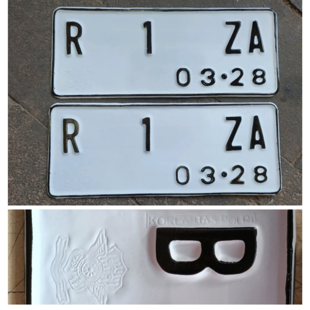 Jual Custom plat nomor motor custom nama plat proses 1 hari | Shopee ...