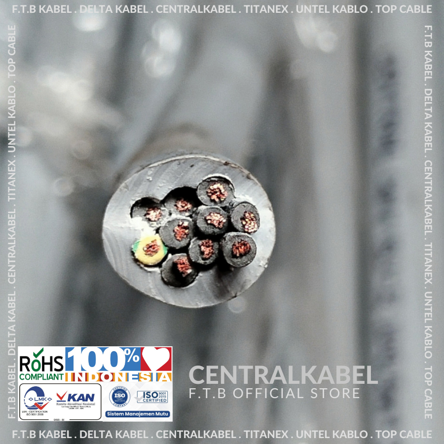 Jual YSLY-JZ 10x0,5 Sqmm 500V CentralKabel ( Delta YSLY-JZ 10x0.5mm YSLY 10x0,5mm YSLY 10x0.5 ...