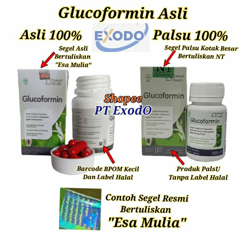 Jual GLUCOFORMIN obat diabetes asli original glucoformin 100% kualitas ...