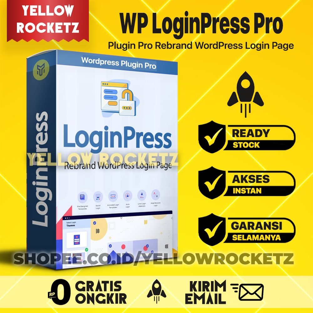 Jual LOGIN PRESS WP Plugin Pro WP-Login Page Customizer - Login ...
