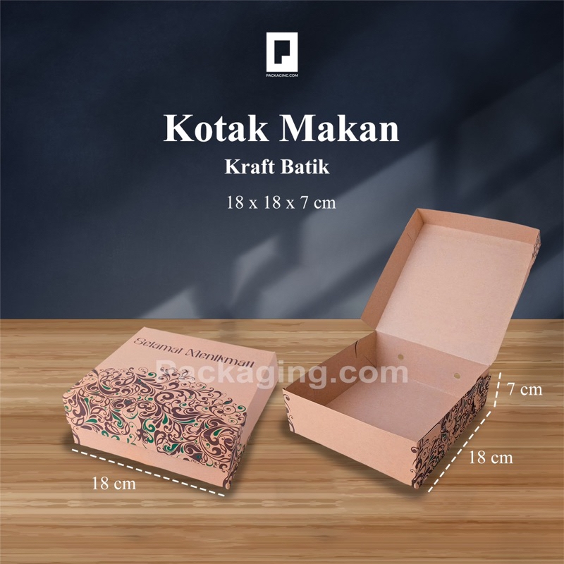 Jual Dus Kraft Batik/Box Kraft Motif/Dus Hajatan/Box Nasi | Shopee ...