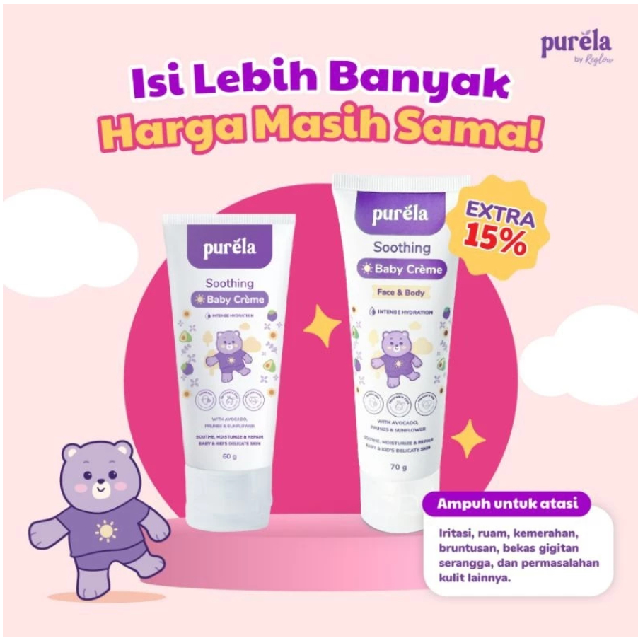 Jual PURELA Soothing Baby Creme 70 gr - Krim untuk Membantu Mengurangi ...