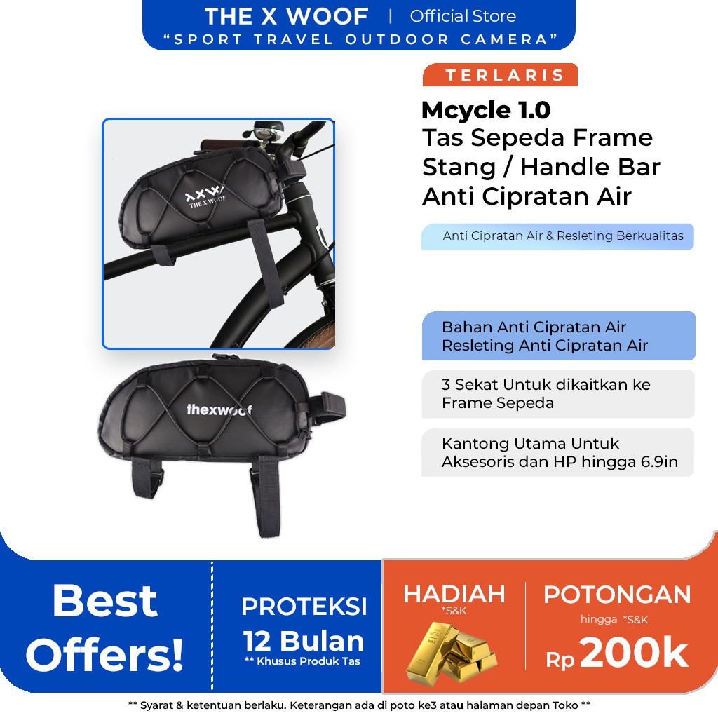 Jual Tas Sepeda Tas Frame Sepeda Cycling Bag Frame Bag Tas Depan Sepeda ...