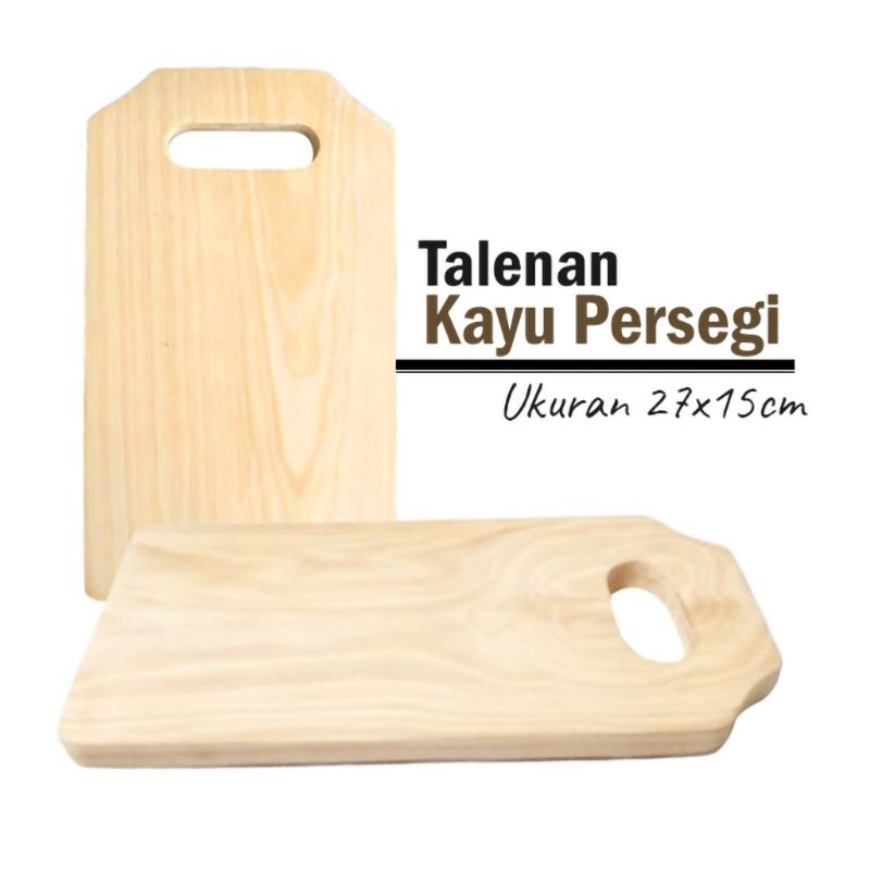 Jual Talenan Kayu Talenan Persegi Talenan Persegi Sedang Alas Pemotong ...