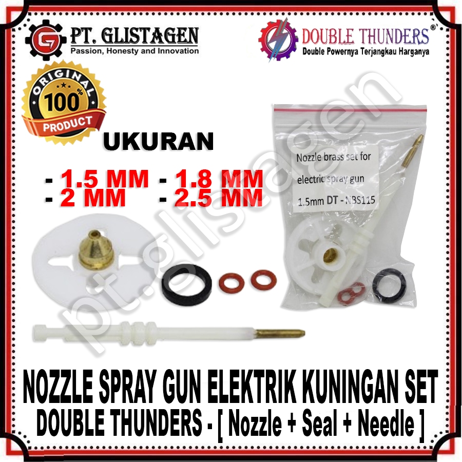 Jual DT Nozzle Set Spray Gun Elektrik Kuningan Nozzle Alat Semprot Cat ...