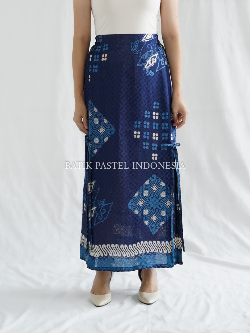 Jual Fita Skirt - Rok Batik aksen Pita bahan Viscose Cap Batik Pastel ...