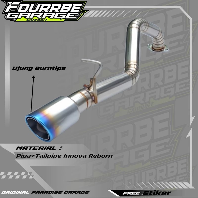 Jual Knalpot innova reborn Pipa+Tailpipe Innovaa Reborn Ujung Burntipe ...