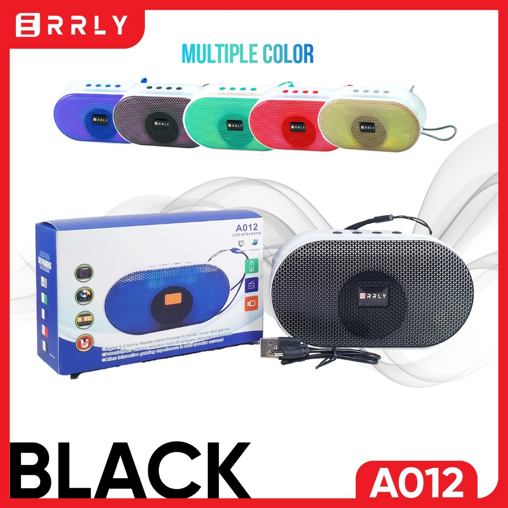 Jual ERRLY Speaker Bluetotth Wireless A012 SuperBass TWS Lampu Led RGB Support MEMORY / USB ...