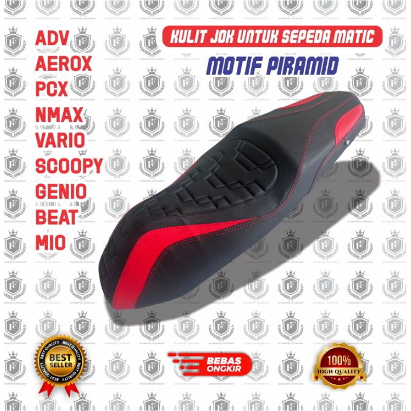Jual Kulit Jok Motor Matic Bebek Motif Piramid pemasangan staples ...