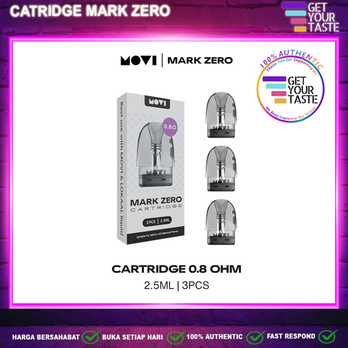 Jual Cartridge Movi Mark Zero 2.5ML Pod Replacement by Movi / Mark Zero ...