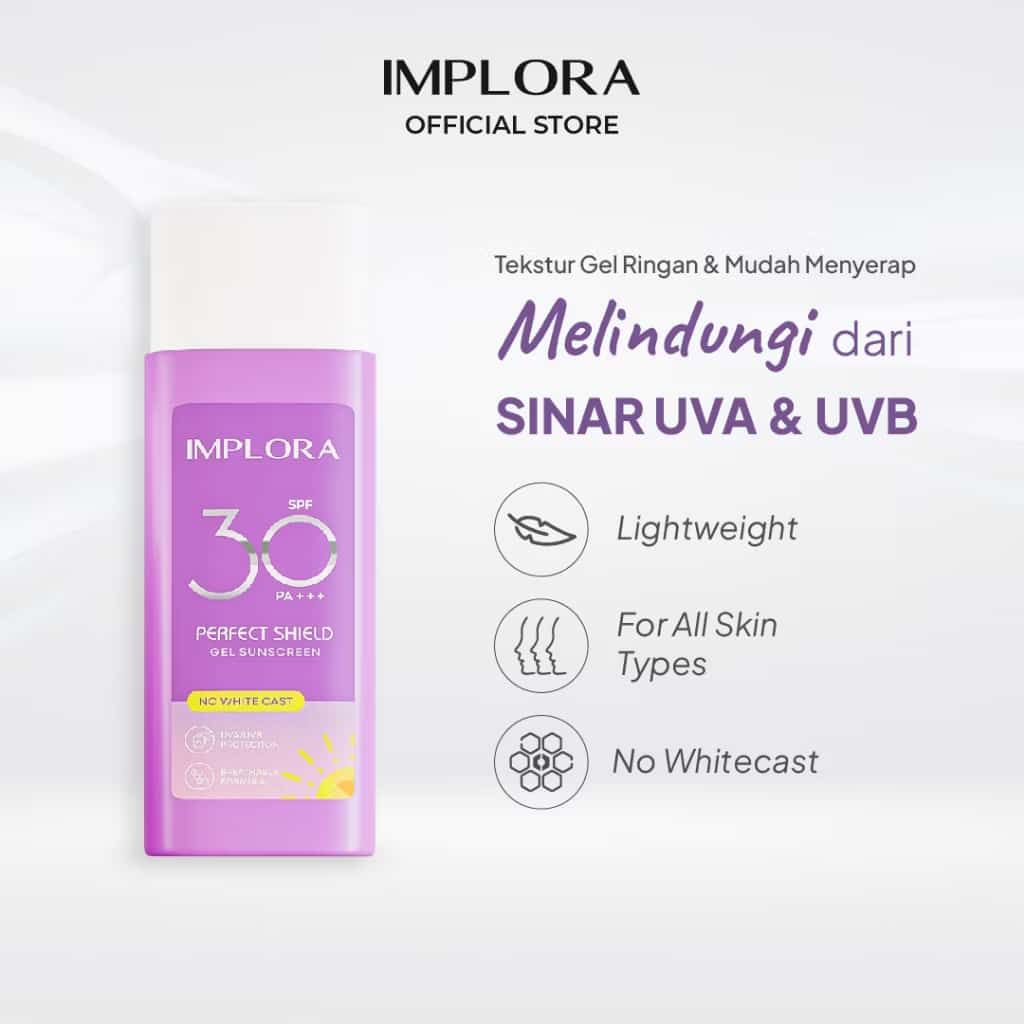 Jual Sunscreen Implora Perfect Shield/ Sunscreen Wajah Spf 30Pa ...