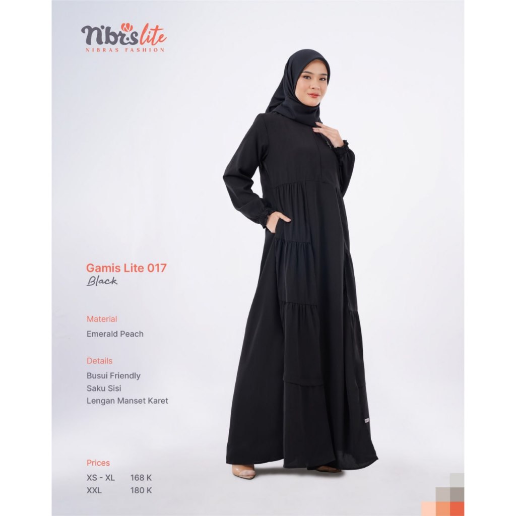 Jual NIBRAS LITE 017 GAMIS DEWASA MUSLIMAH | Shopee Indonesia