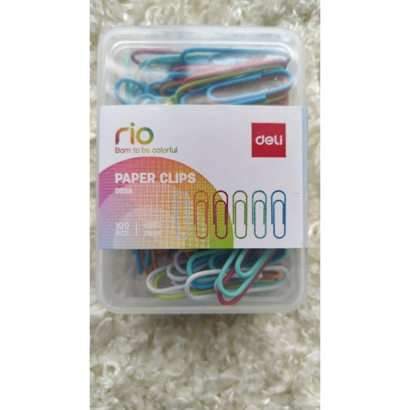 Jual (NEW)Deli Paper Clip 100 Pcs | Shopee Indonesia