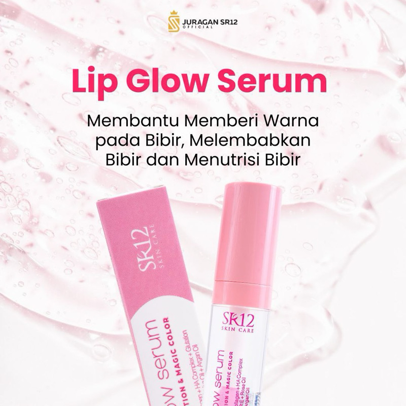 Jual Lip Glow Serum SR12 Melembabkan Bibir Cerah Merona Warna Tahan Lama dan Efek Glossy ...