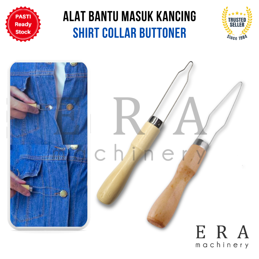 Jual Alat bantu masuk pasang kancing shirt collar buttoner E1562 ...