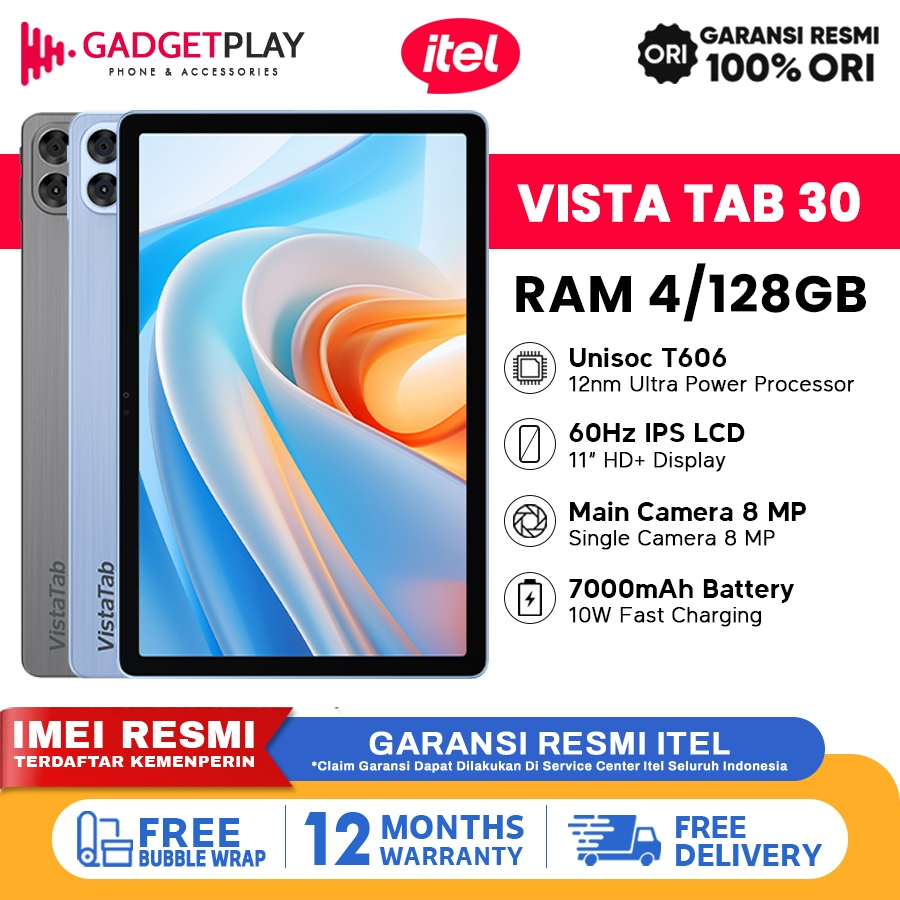 Jual ITEL VistaTab 30 [4GB+128GB] - Garansi Resmi 1 Tahun | Shopee ...