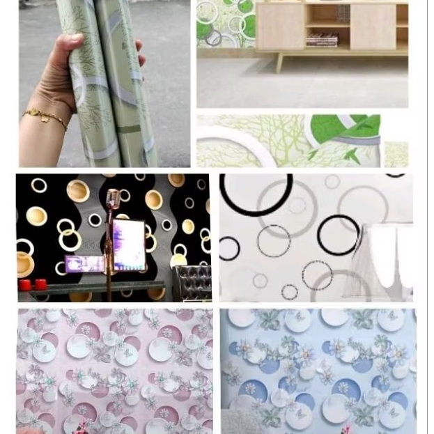 Jual [ 45 CM x -+8,9, 10 METER ] WALLSTICKER DINDING / WALLPAPER STIKER MOTIF BULAT AKAR KUPU ...