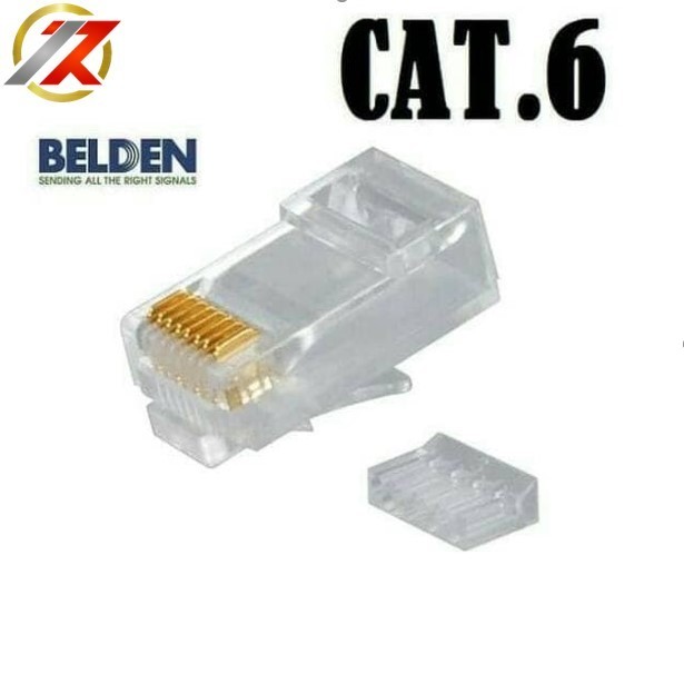 Jual BELDEN RJ45 Connector UTP CAT6 CAT 6 gigabit SATUAN PER BIJI ...