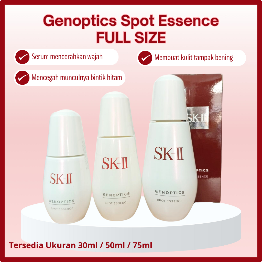 Jual SKII SK-II SK2 Genoptics Spot Essence FULL SIZE - Serum Wajah Flek Hitam | Shopee Indonesia