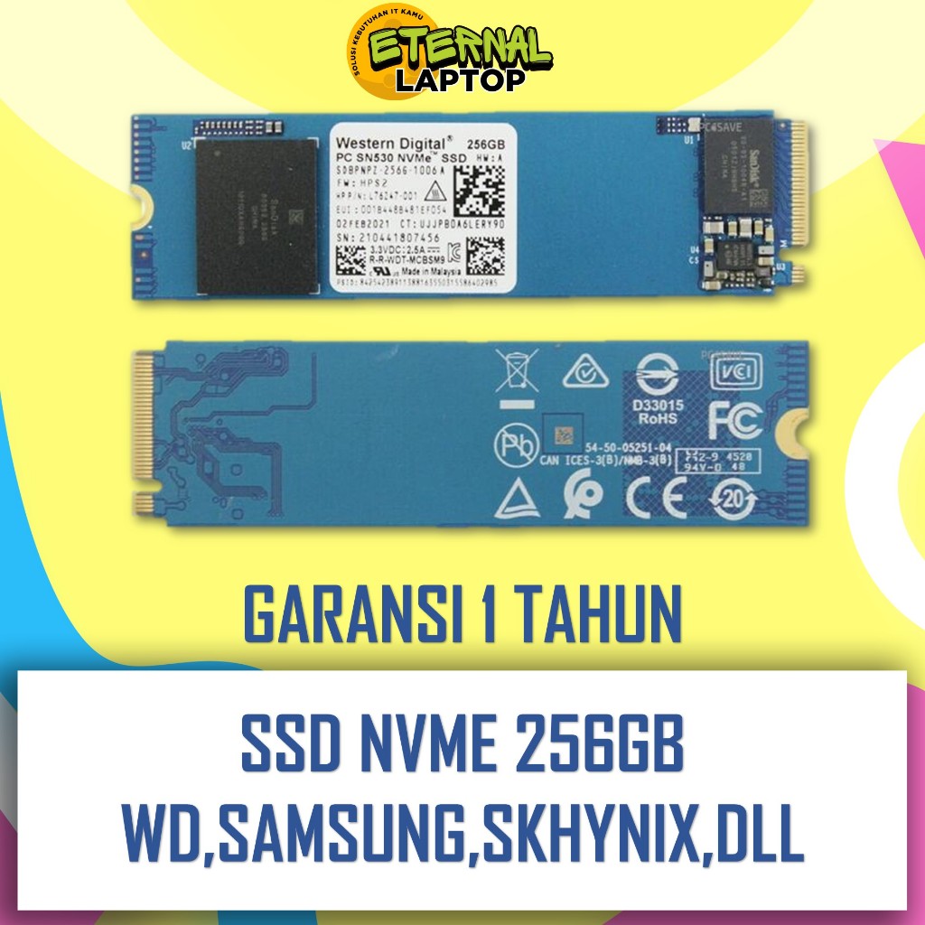 Jual SSD NVME 256GB PCIE GEN3 GEN4 RANDOM NORMAL SEHAT - SAMSUNG WD ...